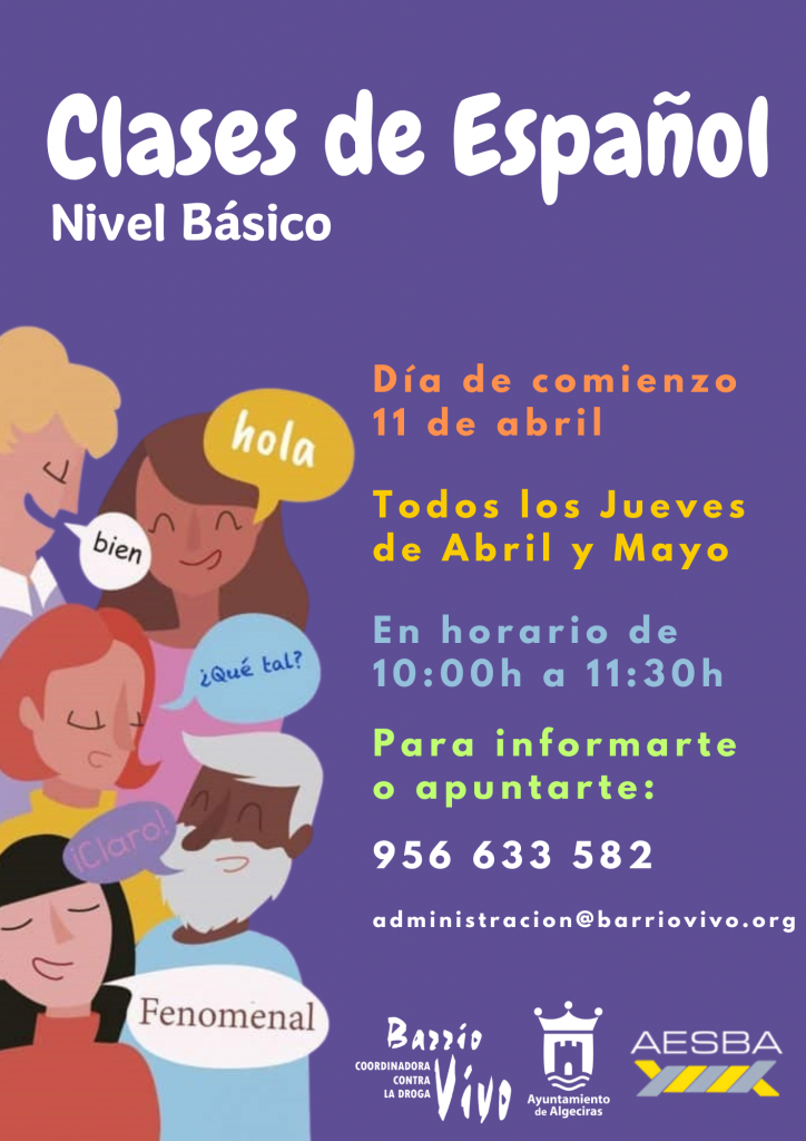 Clases de Español – Nivel Básico – Coordinadora Barrio Vivo